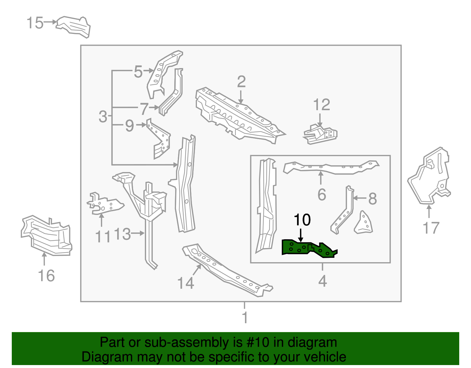 2016-2022 Lexus Side Bracket 53212-48050 | OEM Parts Online