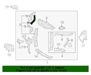 53221-48030 - Support Brace - 2016-2022 Lexus | DiscMonster