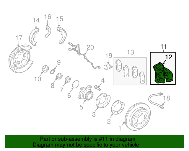 47750-34030 - Caliper For 2003-2023 Lexus | Lexus OE Parts