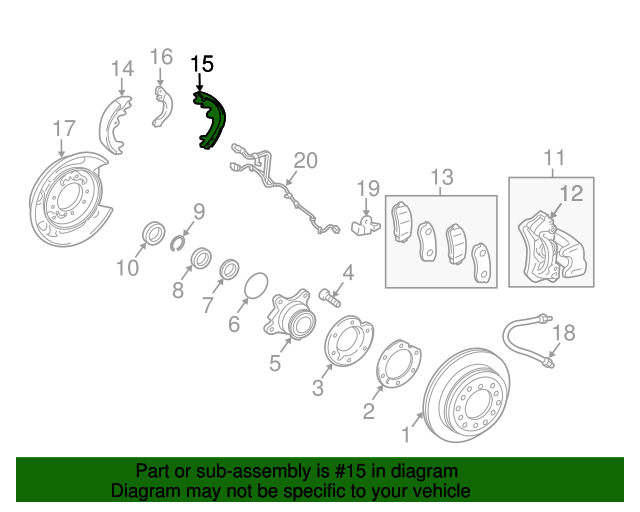 46580-60060 - Park Brake Shoes 2003-2023 Lexus | Lexus of Stevens Creek ...