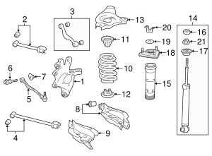 48530-80829 - Shock Absorber 2015-2018 Lexus | AutoNationParts.com