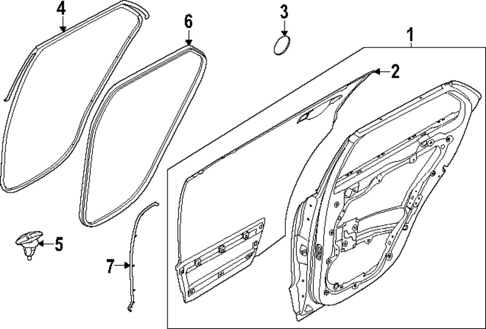 83120-AT000 - Weather-Strip On Body 2023-2025 Kia | Kia.Parts Store