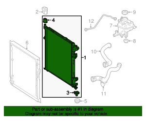 995001303 - Radiator 2012-2019 Mercedes-Benz | AutoNationParts.com