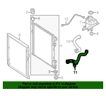 2012-2018 Mercedes-Benz Lower Hose 166-500-01-75 | MB OEM Parts