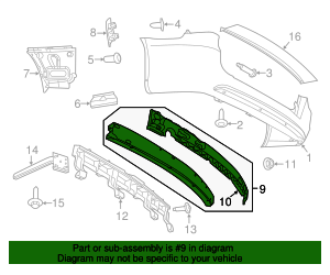 2008-2020 Mopar Impact Bar 5113097AB | TascaParts.com