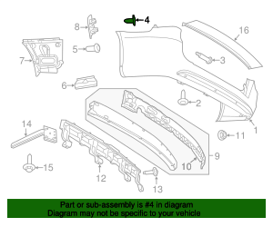 04806271AA - Tail Lamp Assembly Grommet - 2007-2020 Mopar | Mopar Parts ...