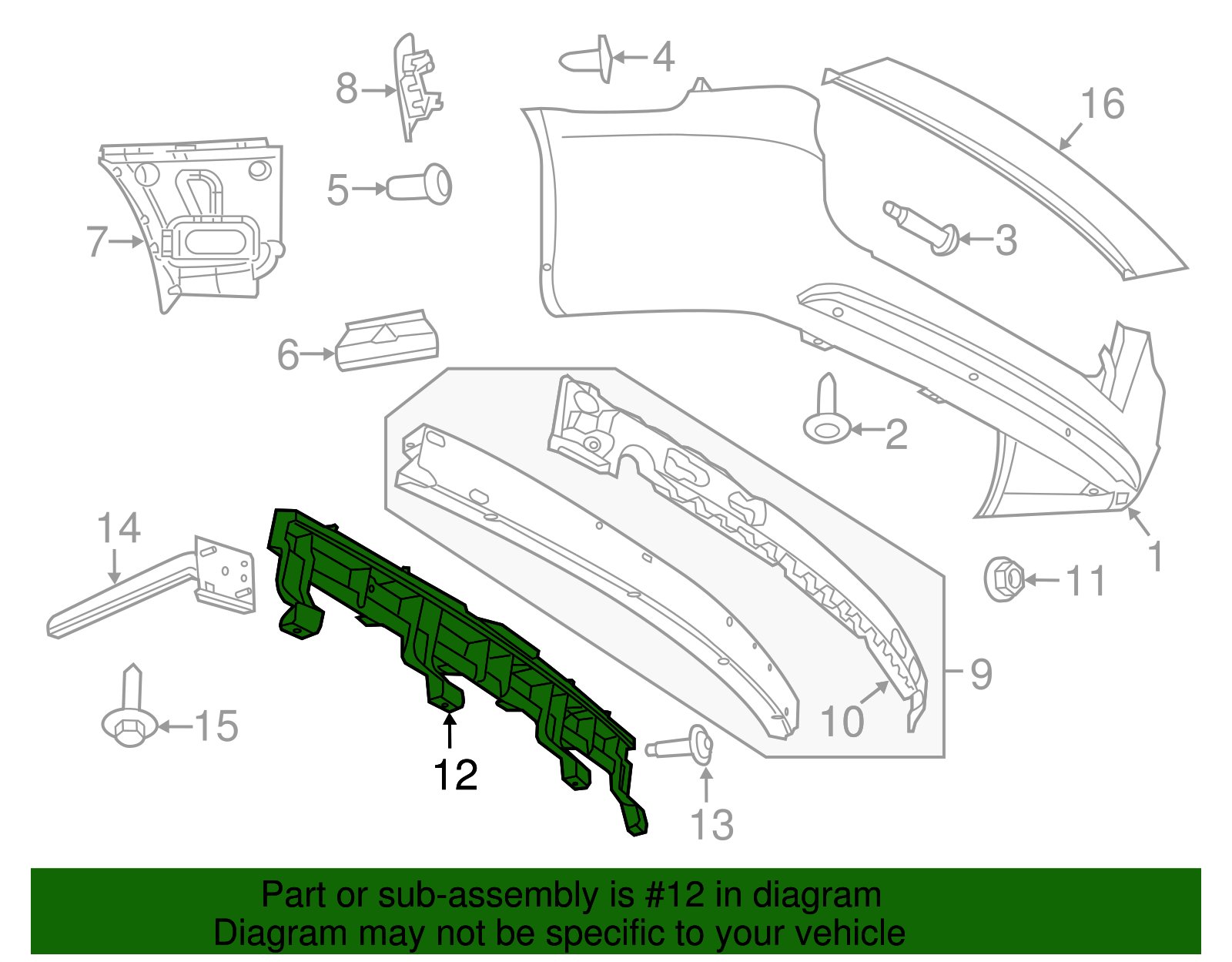 2008-2020 Mopar Cover Support 05113107AC | Mopar Parts Canada