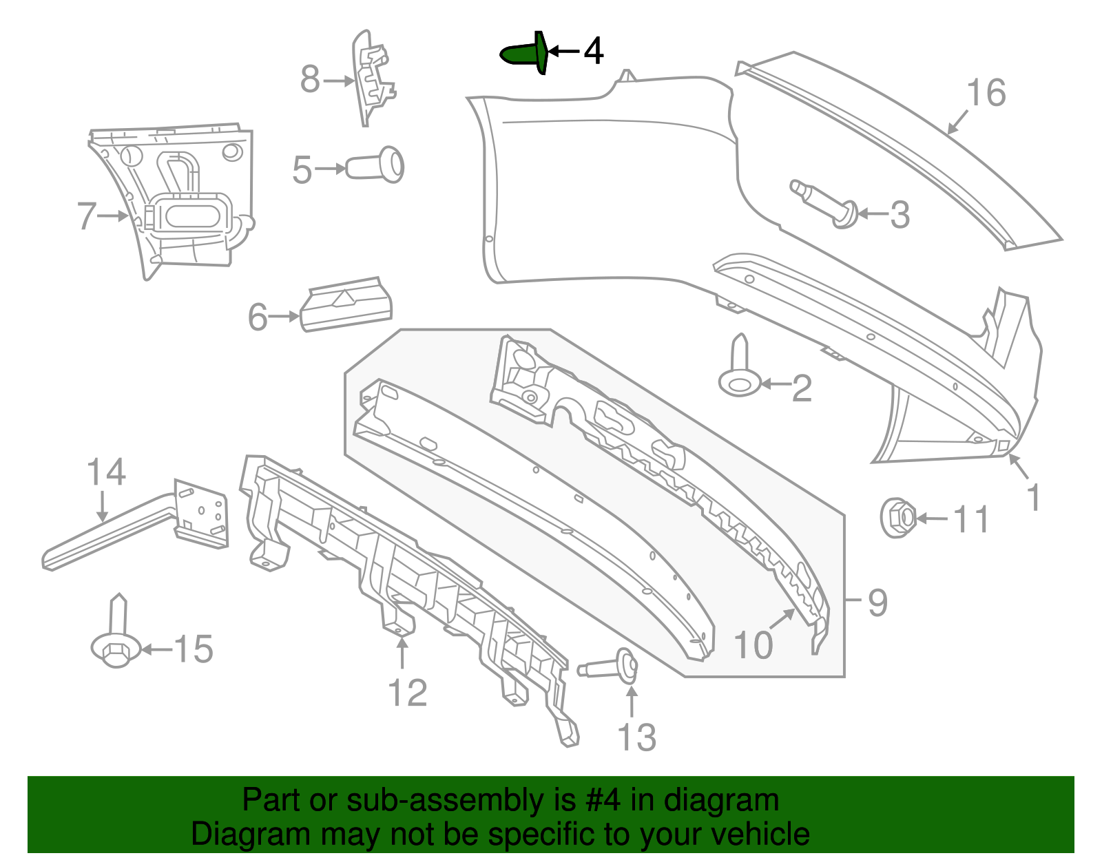 2007-2020 Mopar Tail Lamp Assembly Grommet 04806271AA | Mopar Parts Canada