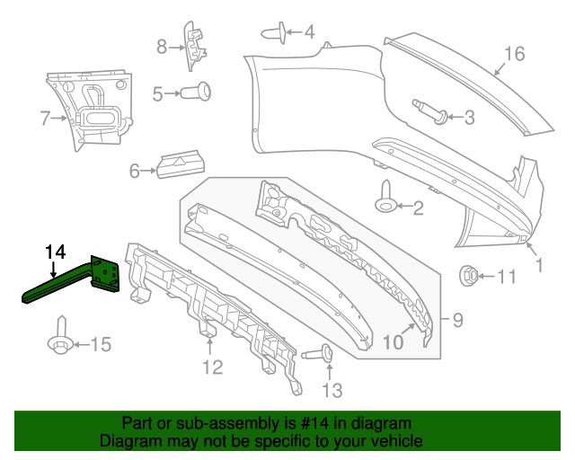 2006-2020 Mopar Rail Extension 05113323AA | Mopar Parts Canada