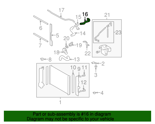2009-2017 Toyota HVAC Heater Hose 87245-02C60 | Camelback Toyota Parts