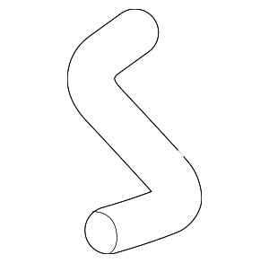 Genuine Toyota Radiator Coolant Hose part# 16573-0T040 for 2009-2019 ...