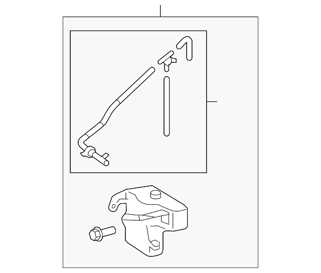 2009-2013 Toyota Reservoir Tank 16470-0T040 | Toyota Parts Center
