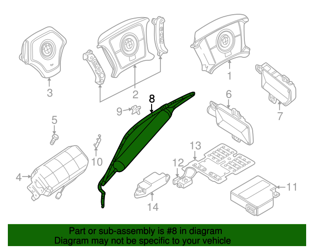 Genuine BMW 72-12-8-268-165 | Head Air Bag | FREE Shipping on Most ...