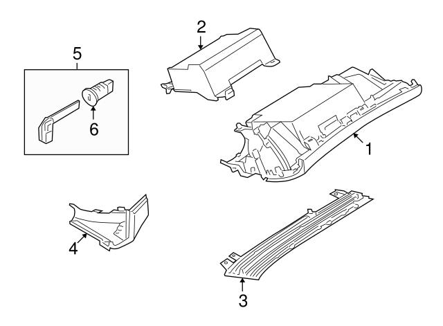 Genuine BMW 51-45-9-151-356 | Glove Box Assembly Pocket | FREE Shipping ...