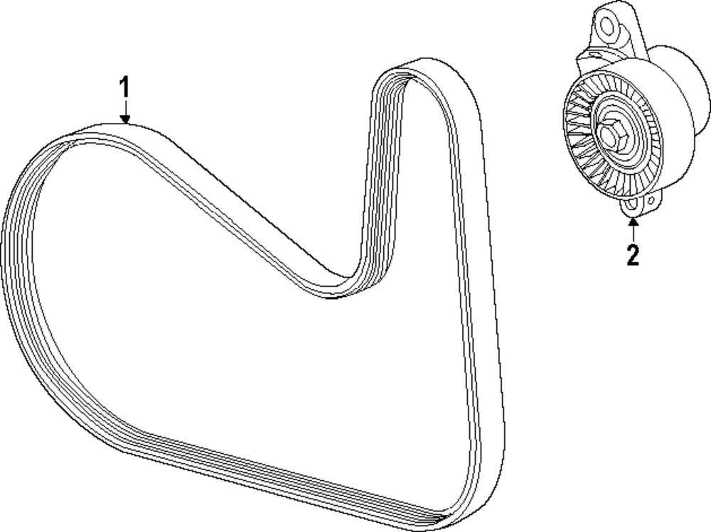 2024-2025 GM Belt Tensioner 12689274 GM | GMPartsDirect.com
