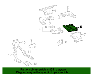 2007-2011 Toyota Yaris Center Duct 55081-52010 | OEM Parts Online