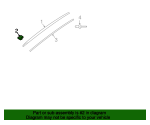 2011-2024 Volkswagen Molding Clip 7P6-853-910-A | VW Direct Auto Parts