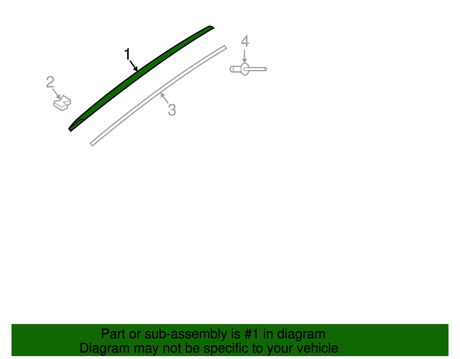 2015-2021 Volkswagen Molding 5G0-854-327-B-5AP | Volkswagen OEM Parts ...