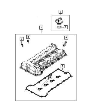 2013-2016 Dodge Dart Cylinder Head Cover Gasket 5047537AB | My Mopar Parts