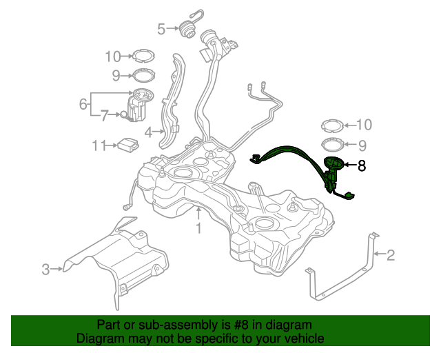 2015-2019 Volkswagen Fuel Tank Sending Unit 5Q0-919-673-AC | QuirkParts