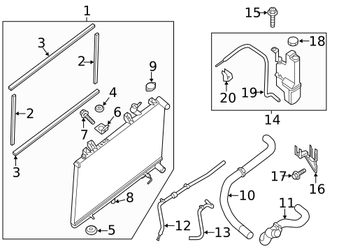 Radiator & Components for 2017 Infiniti QX60 | Infiniti Parts Online