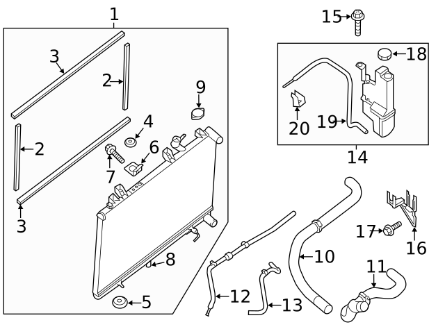 21501-3JA0A - Radiator Coolant Hose 2013-2020 Infiniti ...