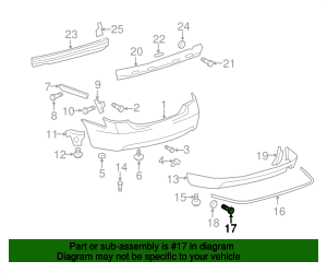 2000-2011 Toyota Protect Strip Bolt 90109-06304 | Toyota Parts Center