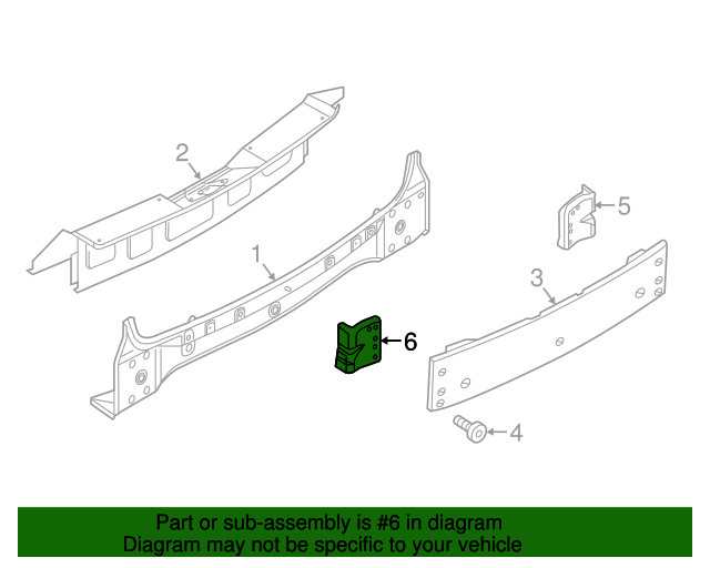 2015-2018 Porsche Cayenne Rear Body Panel Reinforcement Bolt 958-501 ...