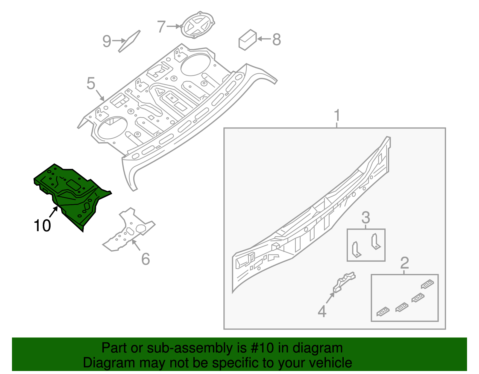 2013-2018 Nissan Altima Side Panel G9433-3TAMA | Nissan RVA