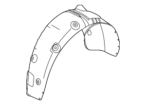 86821-R0000 - Quarter Panel Splash Shield 2022-2025 Kia Carnival | Kia ...