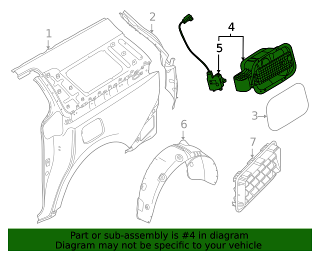 81595-R0001 - Housing Fuel Filler Kia.Parts Store