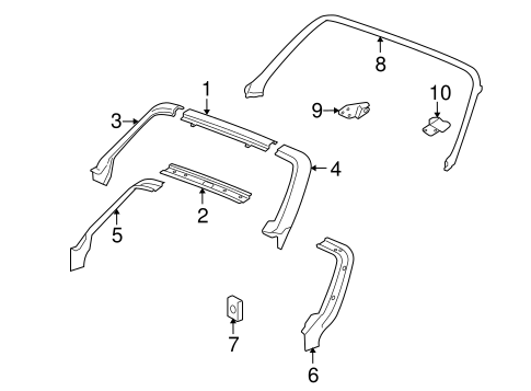 Windshield Header & Components for 2006 Pontiac Solstice | GM Parts Center