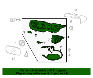 2004-2006 Volvo Mirror Assembly 8679794 | OEM Parts Online