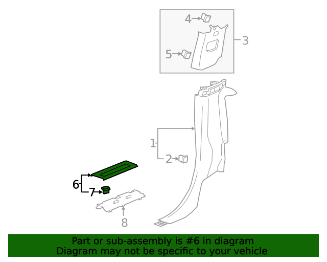 2019-2024 GM Rear Sill Plate 84504227 GM | GMPartsDirect.com