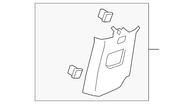 2019-2021 GM Upper Pillar Trim 84640143 | TascaParts.com