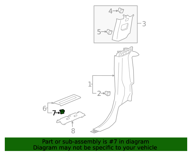 2015-2025 GM Multi-Purpose Clip 11547155 GM | GMPartsDirect.com