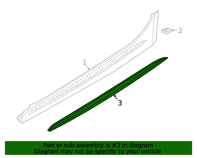 2021-2023 Audi Rocker Molding 8W8-854-867-C-T94 | Audi USA Parts