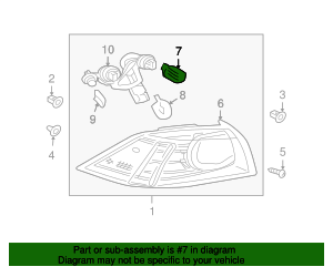 MS820027 - Tail Lamp Bulb 2000-2017 Mitsubishi | Mitsubishi Direct Parts