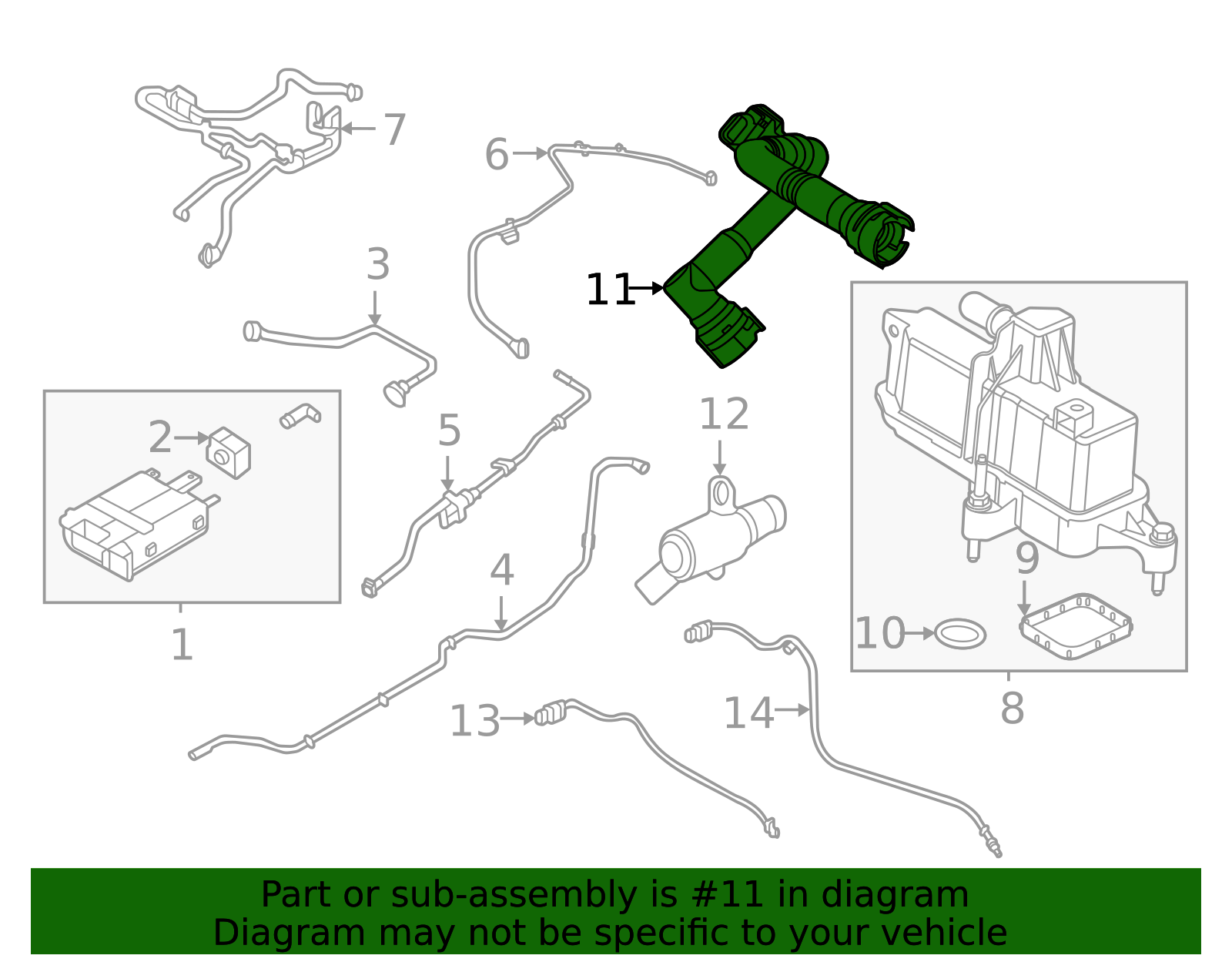 HX7Z-6A664-A - Tube 2020-2024 Ford | Big 3 Auto Parts