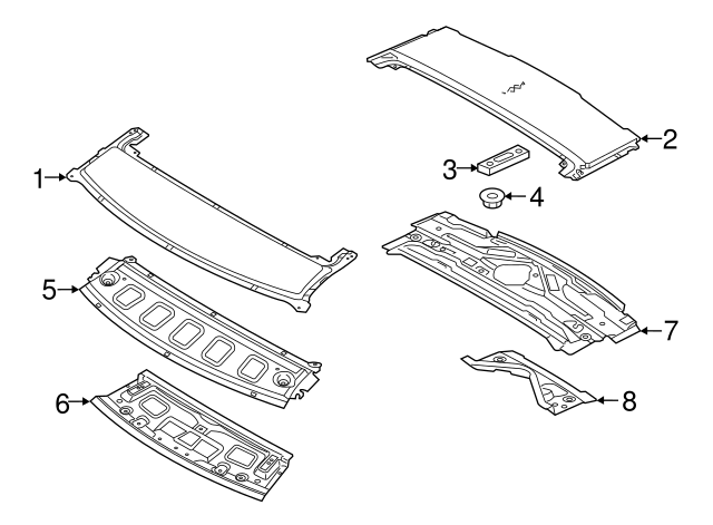 Genuine OEM Roof Panel Rear Bracket Part# LR105988 Fits 2016-2022 Land ...