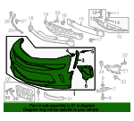 2016-2018 Chevrolet Camaro Front Upper Bumper Cover 84341870 GM ...