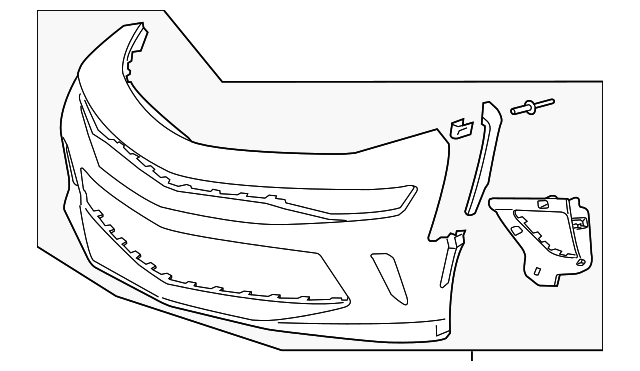 84341870 - Front Upper Bumper Cover 2016-2018 Chevrolet Camaro | GM ...