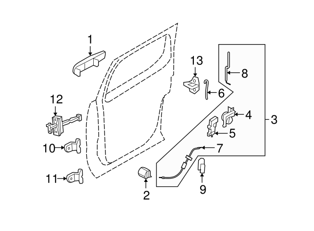 Genuine OEM Ford Part - Door Lock Striker Pin F67Z-7822008-AA | Genuine ...
