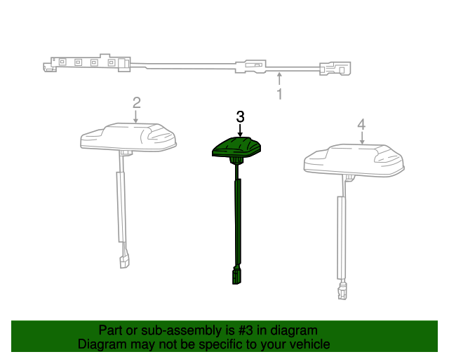 2018-2021 Jeep Satellite Radio Antenna 68293949AA | TascaParts.com