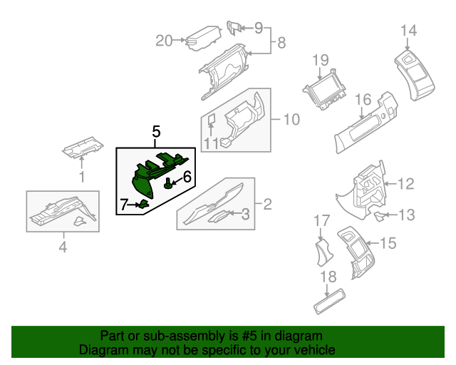 2006-2013 Land Rover Range Rover Sport Lower Panel LR016782 | OEM Parts ...