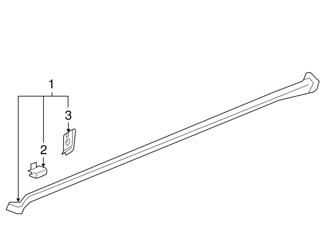 2005-2009 Pontiac G6 Rocker Molding 15209853 | QuirkParts