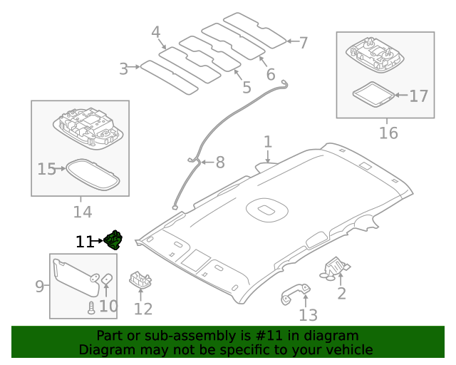 85235-A9000BGA - Sun-Visor Retainer 2016-2020 Kia Sorento | Kia.Parts Store
