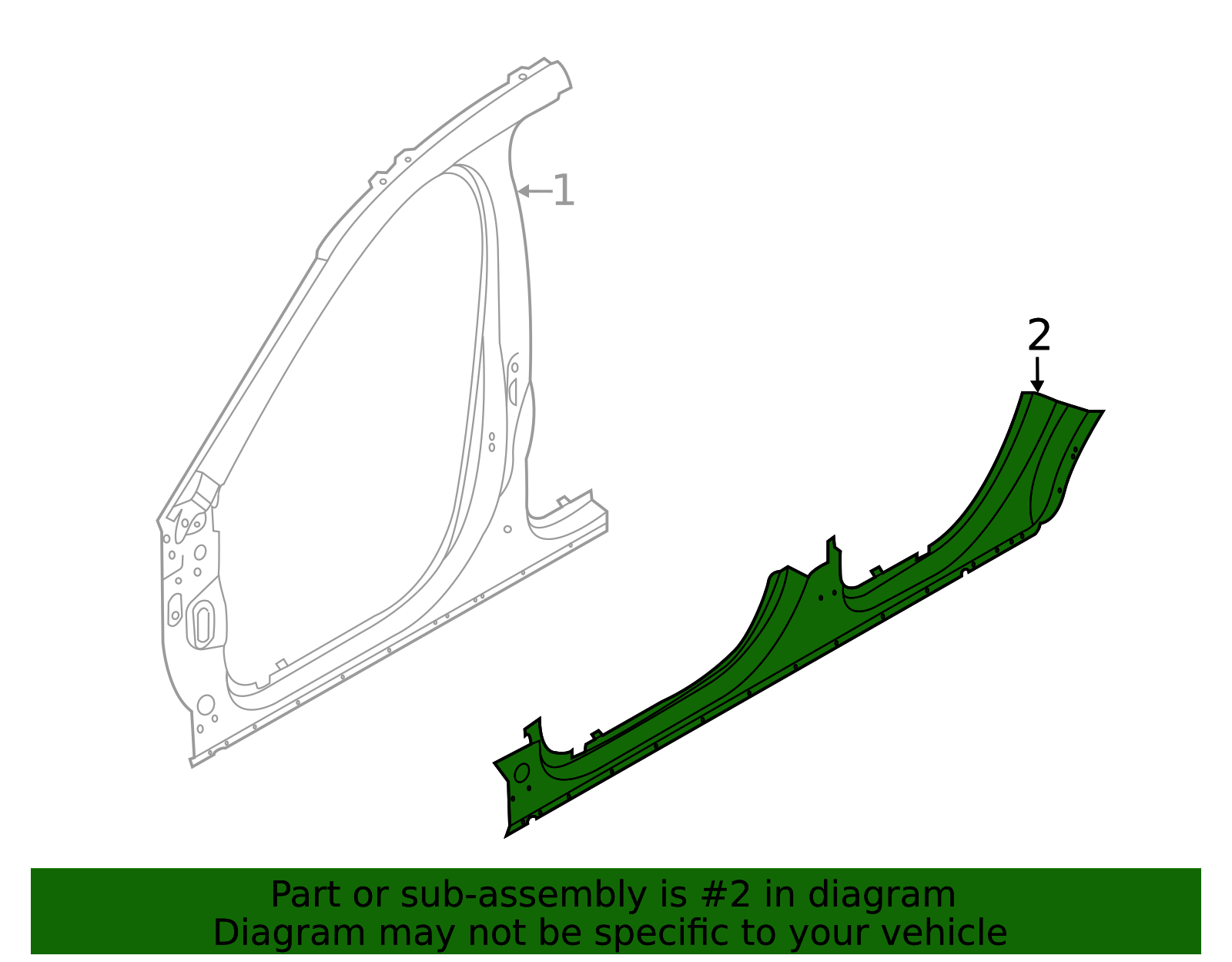 2020-2025 Ford Escape Rocker Panel LJ6Z-7810129-A | OEM Parts Online