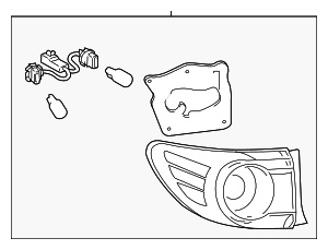 2011-2013 Toyota Corolla Combo Lamp Assembly 81550-02580 | Plaza Auto Mall