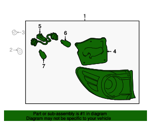 2011-2013 Toyota Corolla Combo Lamp Assembly 81550-02580 | Plaza Auto Mall